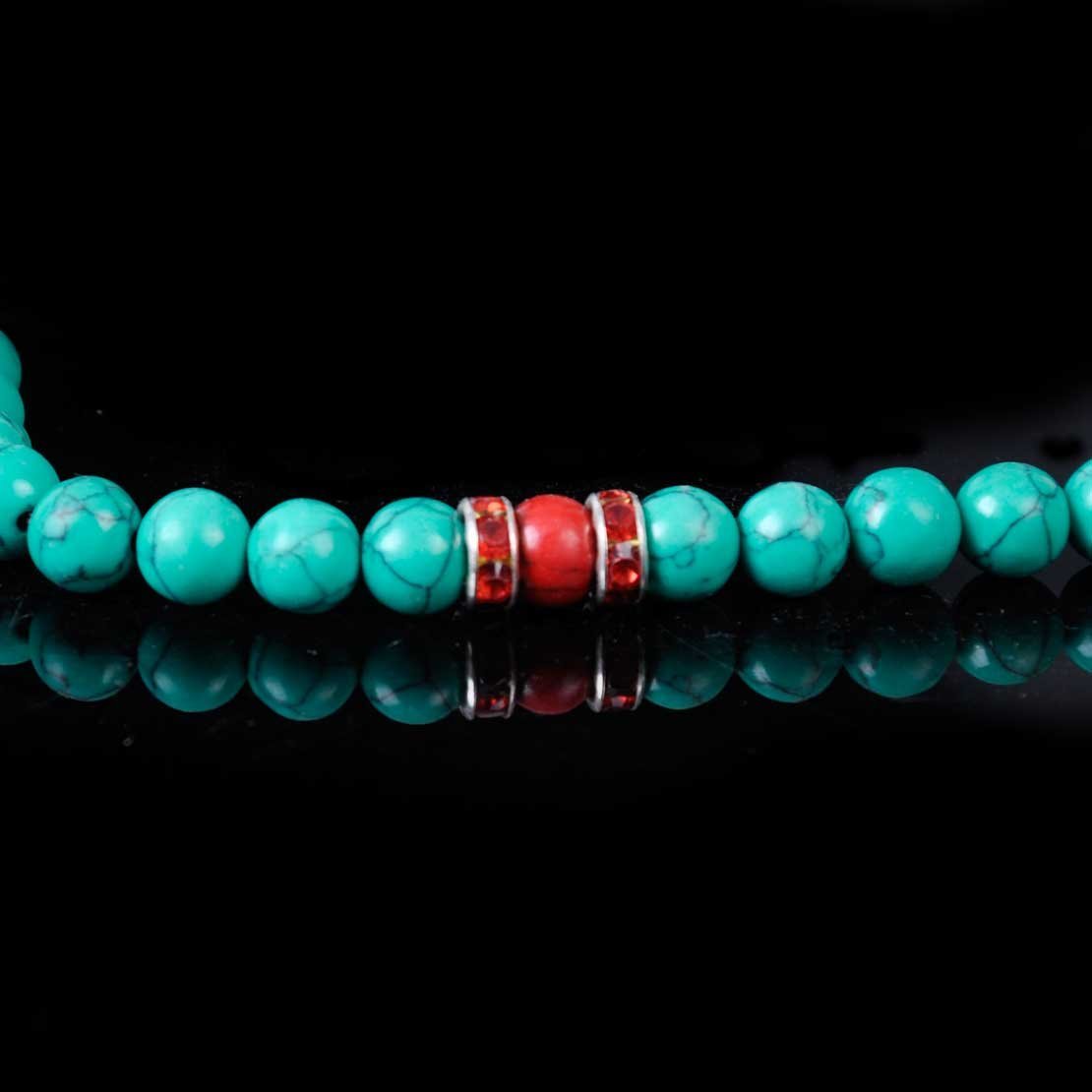 8mm China Tibetan Buddhist Turquoise Mala Prayer Bead N4 free image ...