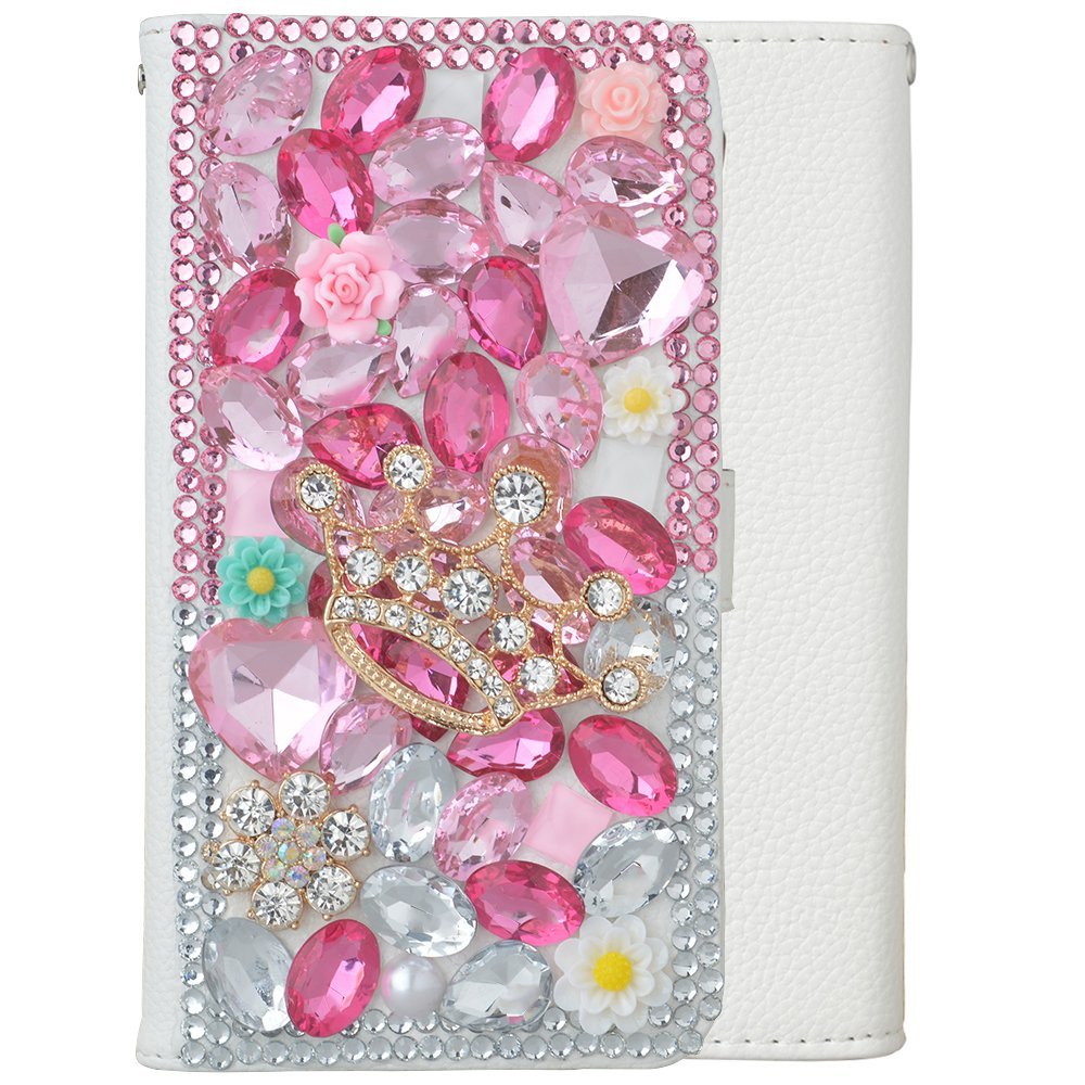 Spritech(TM) PU Leather Bling Phone Case For ZTE ZMAX Z970,Handmade ...