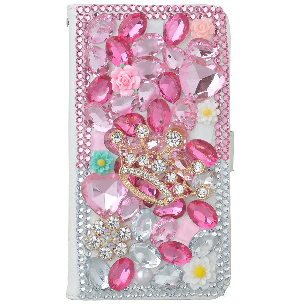 Spritech(TM) PU Leather Bling Phone Case For ZTE ZMAX Z970,Handmade ...