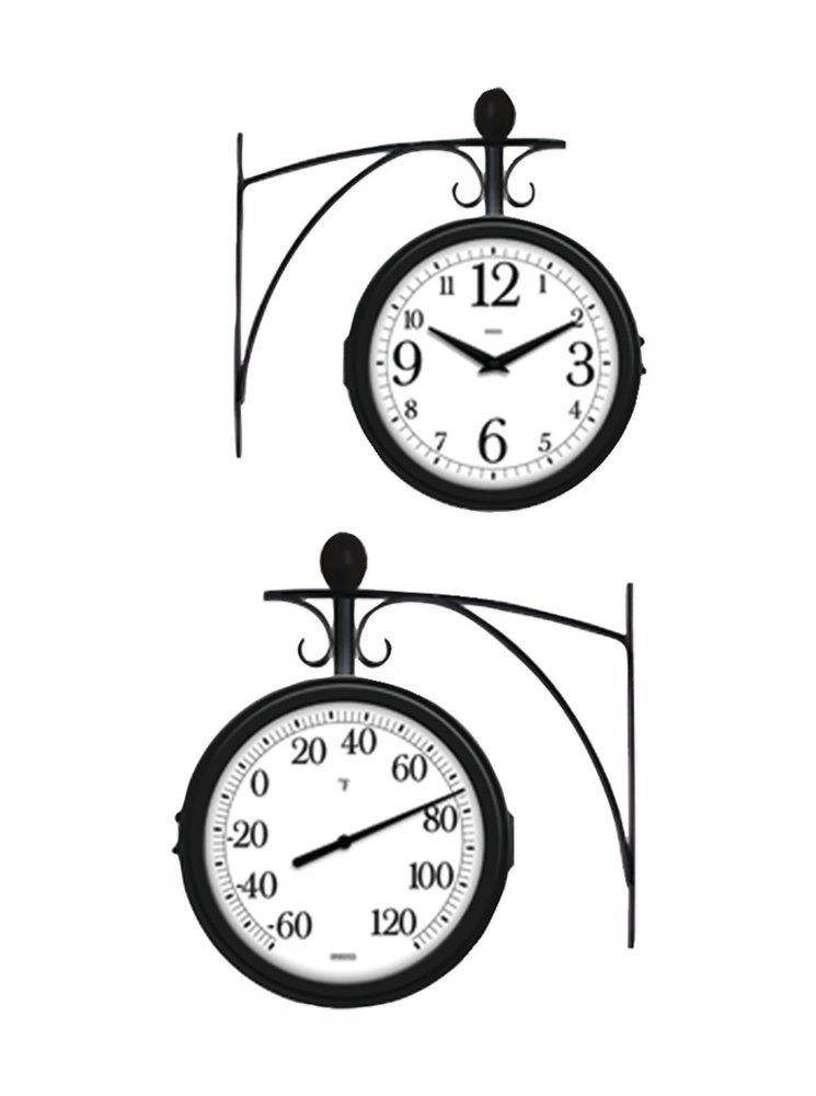 SPRINGFIELD 91572 Station Thermometer & Clock free image download