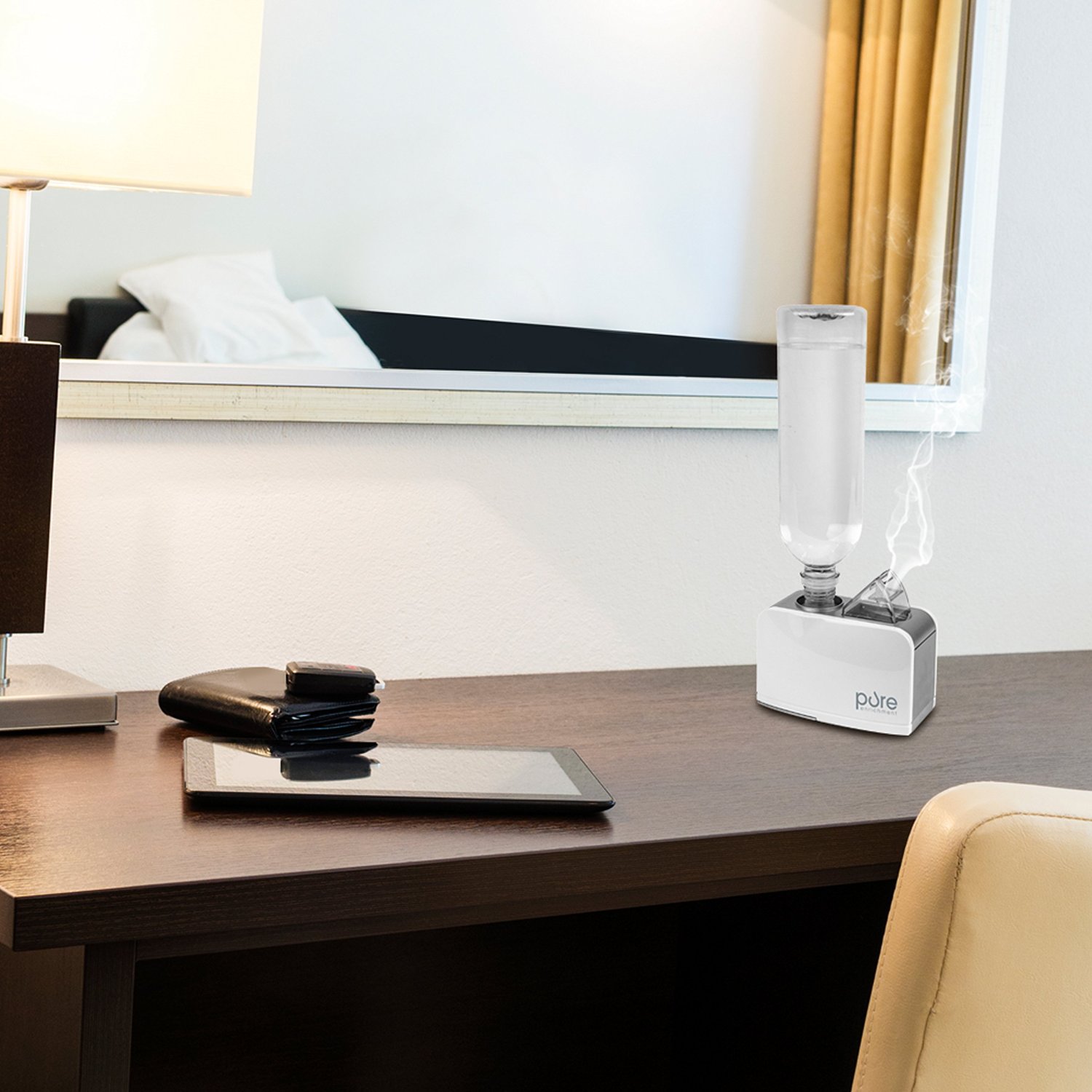 Travel Ultrasonic Humidifier – Mini Cool Mist Water Bottle Humidifier ...