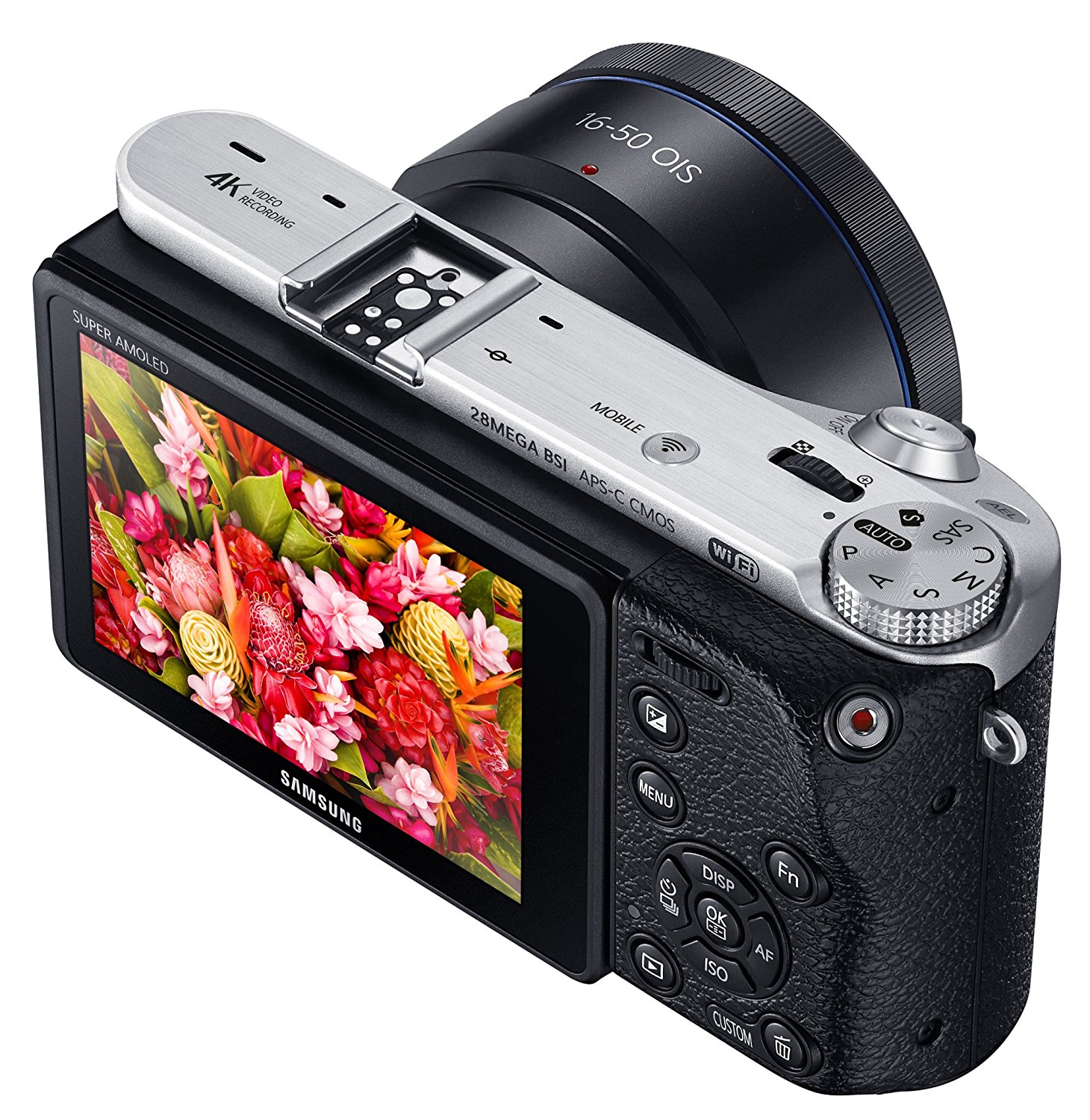 Samsung NX500 28 MP Wireless Smart Mirrorless Digital Camera with 16 ...
