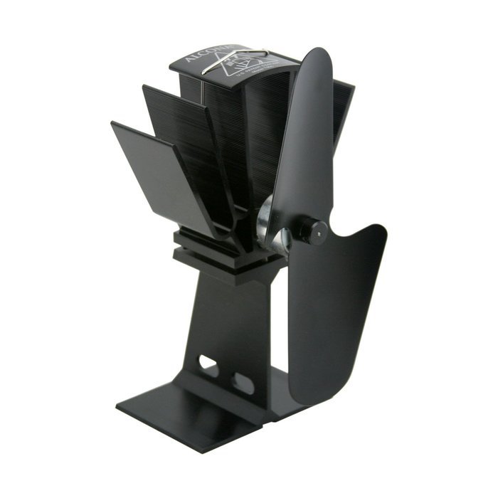 CAFRAMO ECOFAN ORIGINAL BLACK BLADE HEAT POWERED STOVE FAN free image ...