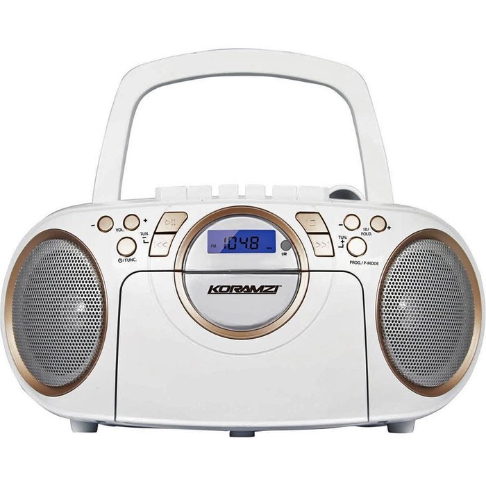 Koramzi Portable CD Boombox Full Range Stereo Sound System w/ Top ...