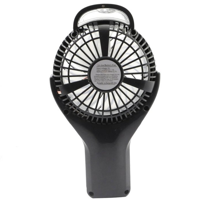 IKKEGOL Mini Portable Wireless Rechargeable Super Strong Wind Desk Fan ...