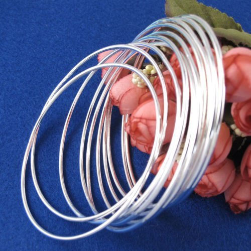 Classic 10pcs Lots Wholesale Silver Winsome Bracelet Cuff Bangle N3 ...