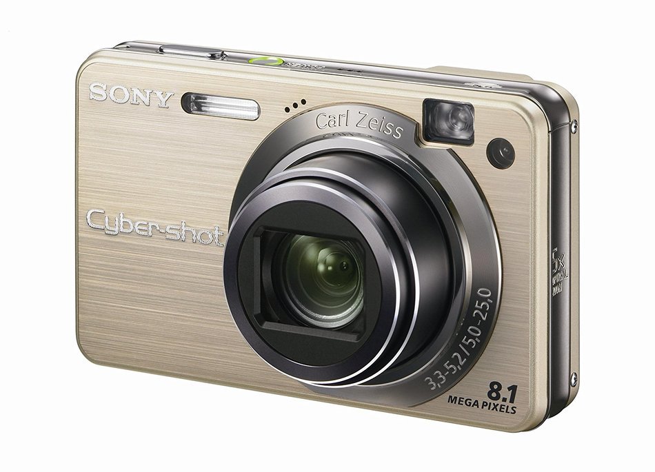 Sony Cybershot DSCW150/B 8.1MP Digital Camera with 5x Optical Zoom with ...