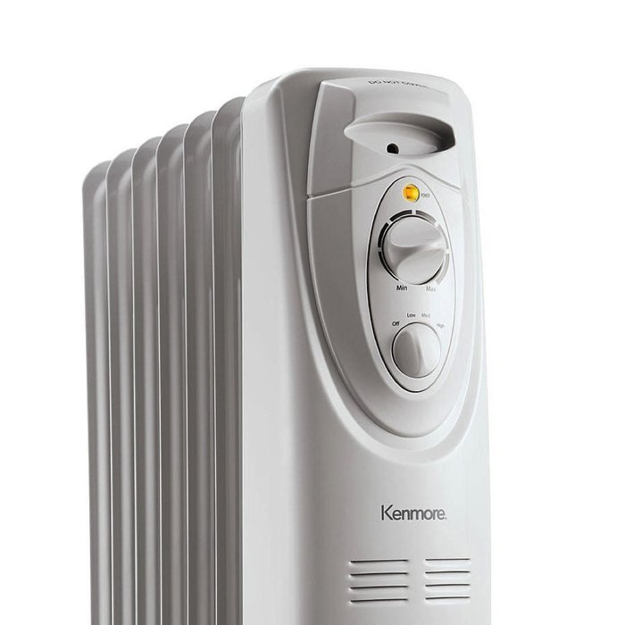 Kenmore Oil-filled Radiator Heater White - Large Room Heating N9 free ...