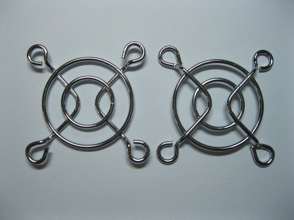 6 pcs DC Fan Grill Protector Silver Metal Finger Guard Used for 40mm ...