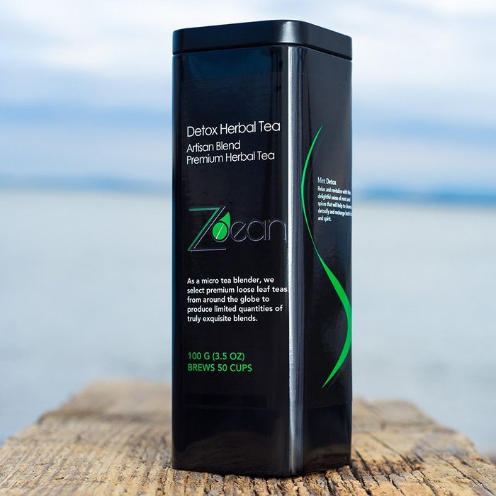 Zoean’s Daily Detox Herbal Mint Premium Tea, Artisan Blend Premium, 100 ...