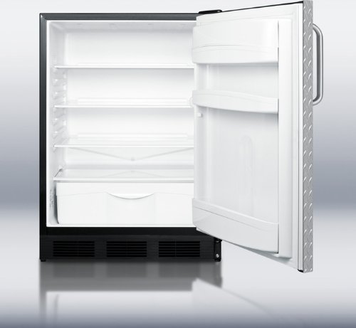 Summit FF6BDPLADA 5.5 Cu. Ft. Stainless Look Undercounter Compact ...