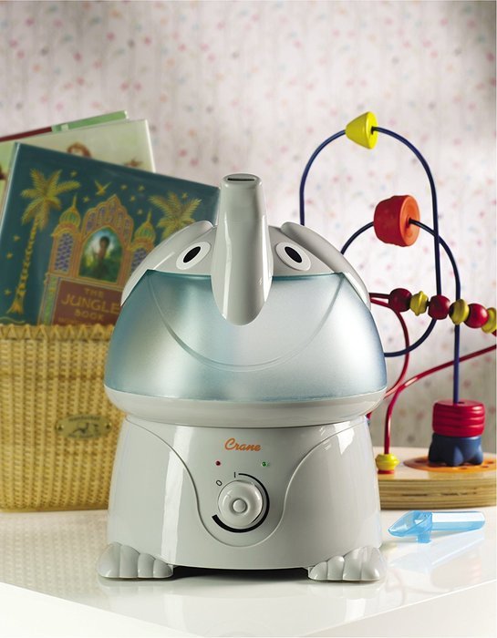 Crane Adorable 1 Gallon Ultrasonic Cool Mist Humidifier, Elephant N3 ...
