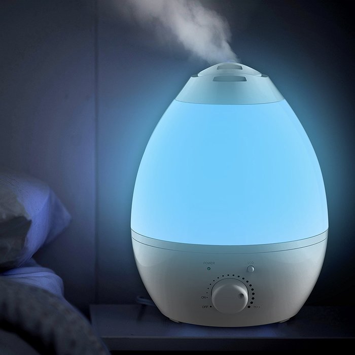Bell & Howell 9959 Ultrasonic Color Changing Humidifier, White N7 free ...