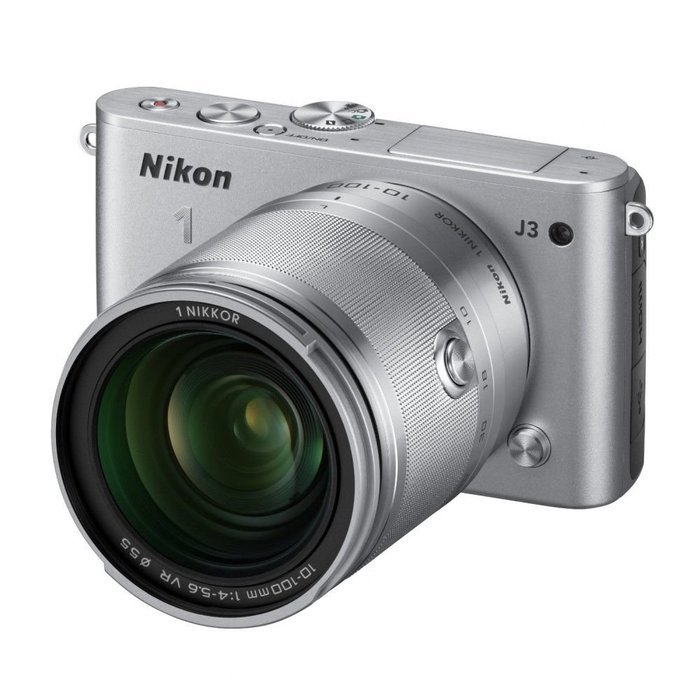 Nikon 1 J3 14.2 MP HD Digital Camera with 10-100mm VR 1 NIKKOR Lens ...