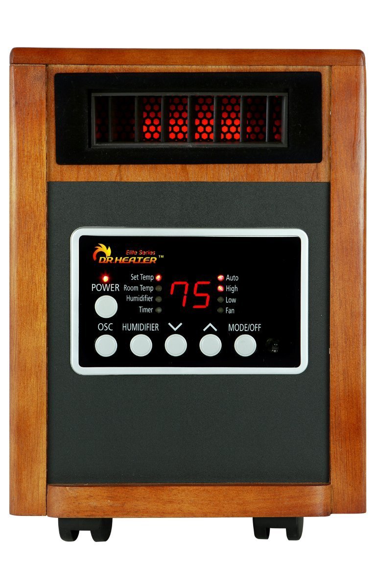 Dr Infrared Heater DR998, 1500W, Advanced Dual Heating System with ...