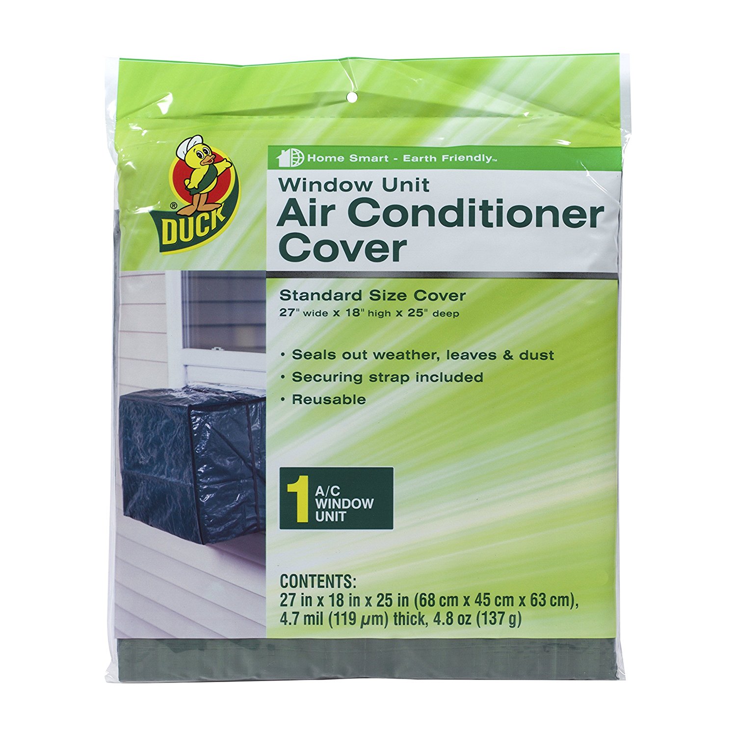 Duck Brand 1431012 Standard Central Air Conditioner Cover, 34-Inch x 30 ...