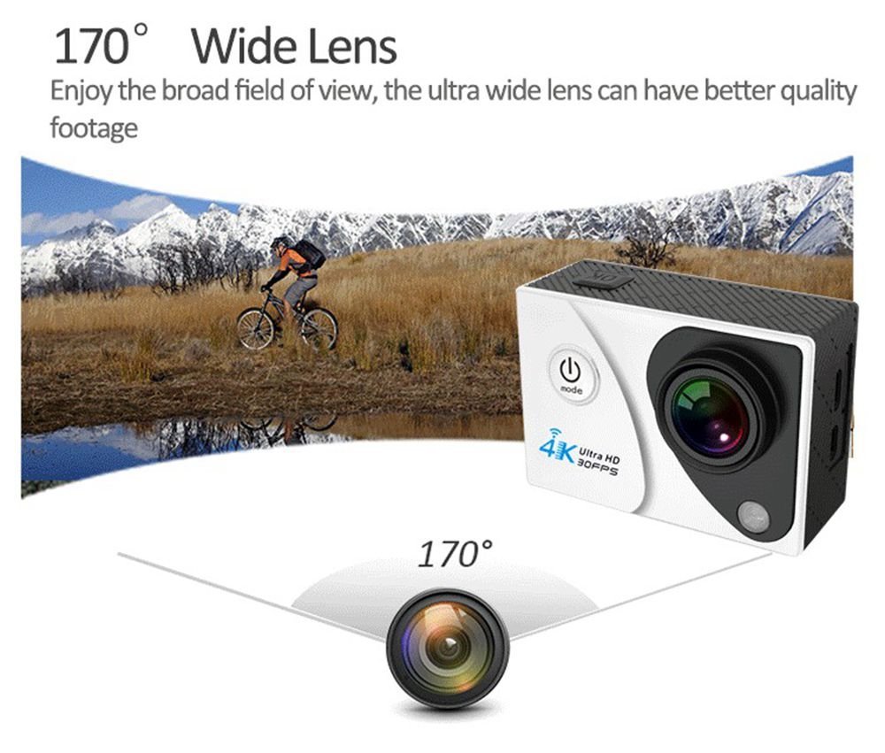 MARVUE MA50 4K Action Sports Camera Waterproof Camcorder WIFI FULL HD ...