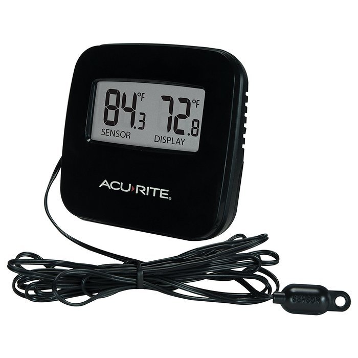 AcuRite 02067M Digital Thermometer with Humidity & Wired Temperature ...