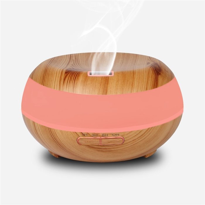 YouVogue 300ml Essential Oil Diffuser Wood Grain Mist Humidifier Aroma ...