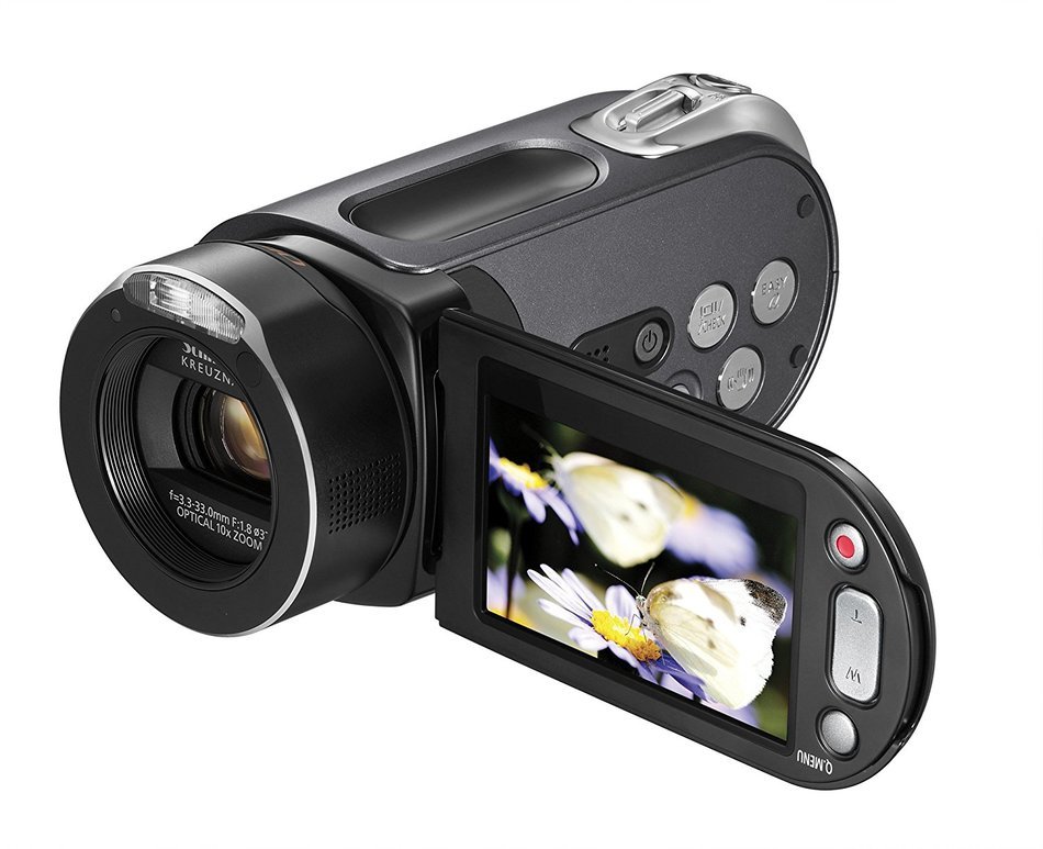 Samsung HMX-H104 HD SSD Flash Memory Camcorder with 16 GB Memory and ...