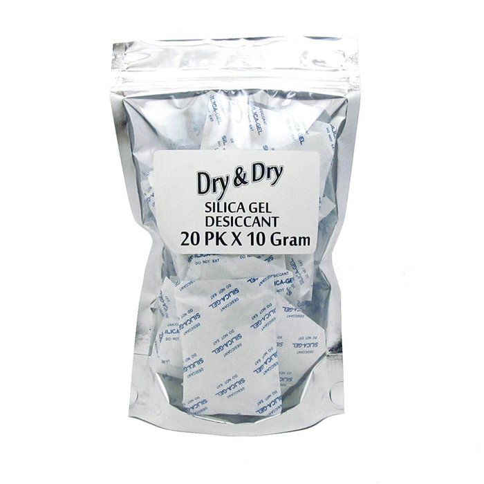 10 Gram Pack of 100 "Dry&Dry" Silica Gel Packets Desiccant ...