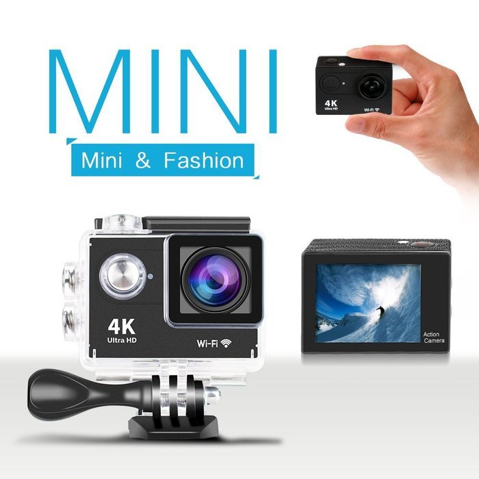 Yuntab Action Sports Camera Mini 30-Meter Waterproof Ultra HD 4K Sport ...