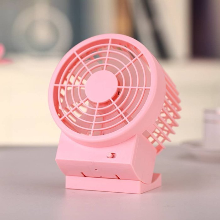 USB Mini Desktop Fan Double Blade Enlarged Version (blue) N13 free ...