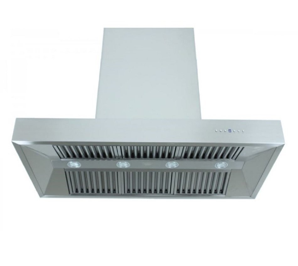 Z Line KECOMi-48 Stainless Steel Island Mount Range Hood, 48-Inch N3 ...