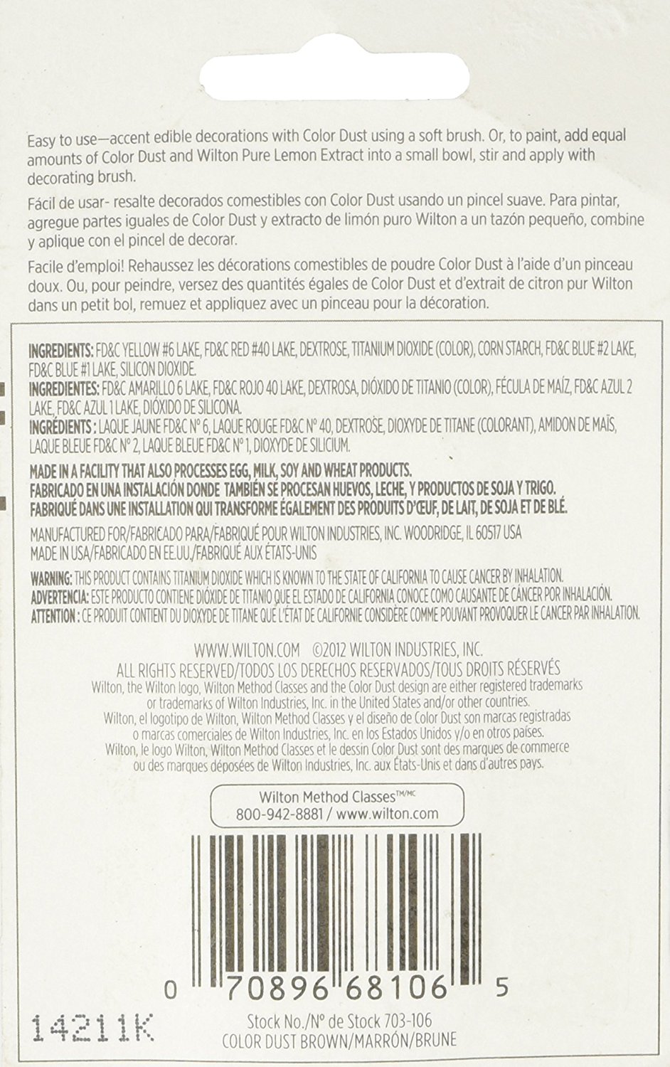 Wilton 489630 Color Dust 3grams-Pkg-Deep Pink N5 free image download