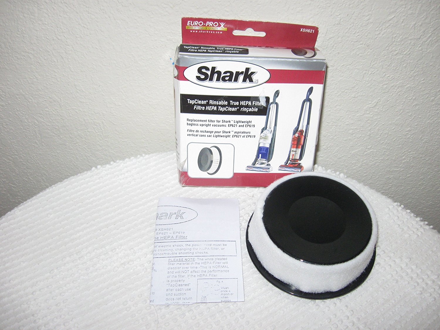 Shark EURO-PRO Rinsable Hepa Filter EP621 EP619 XSH621 free image download