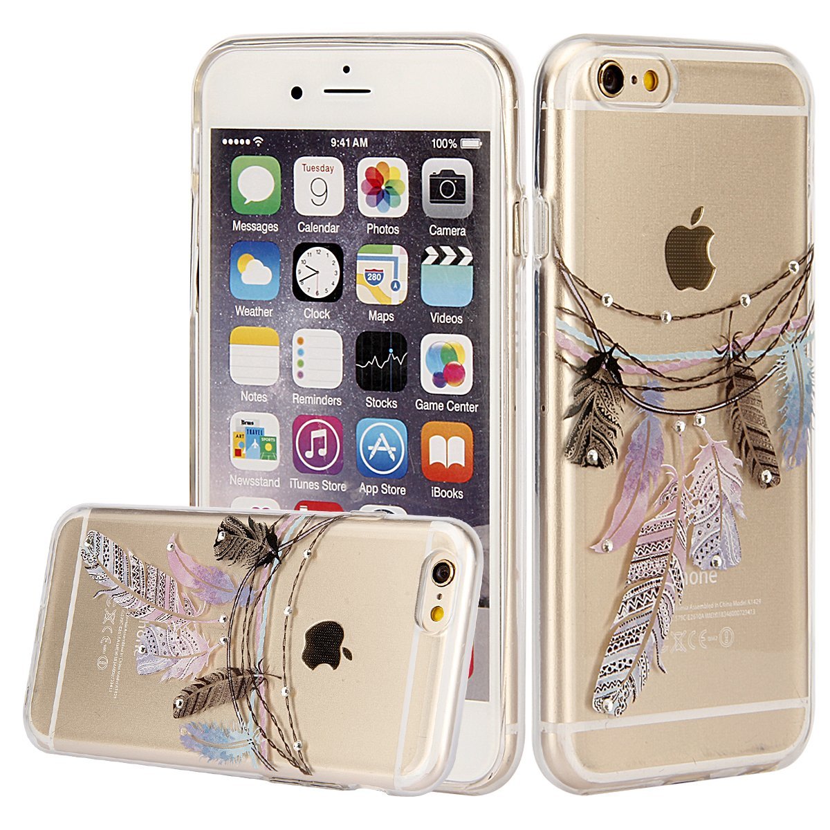 IPhone 6S Case,iPhone 6 Case, PHEZEN iPhone 6S TPU Case Luxury Bling ...