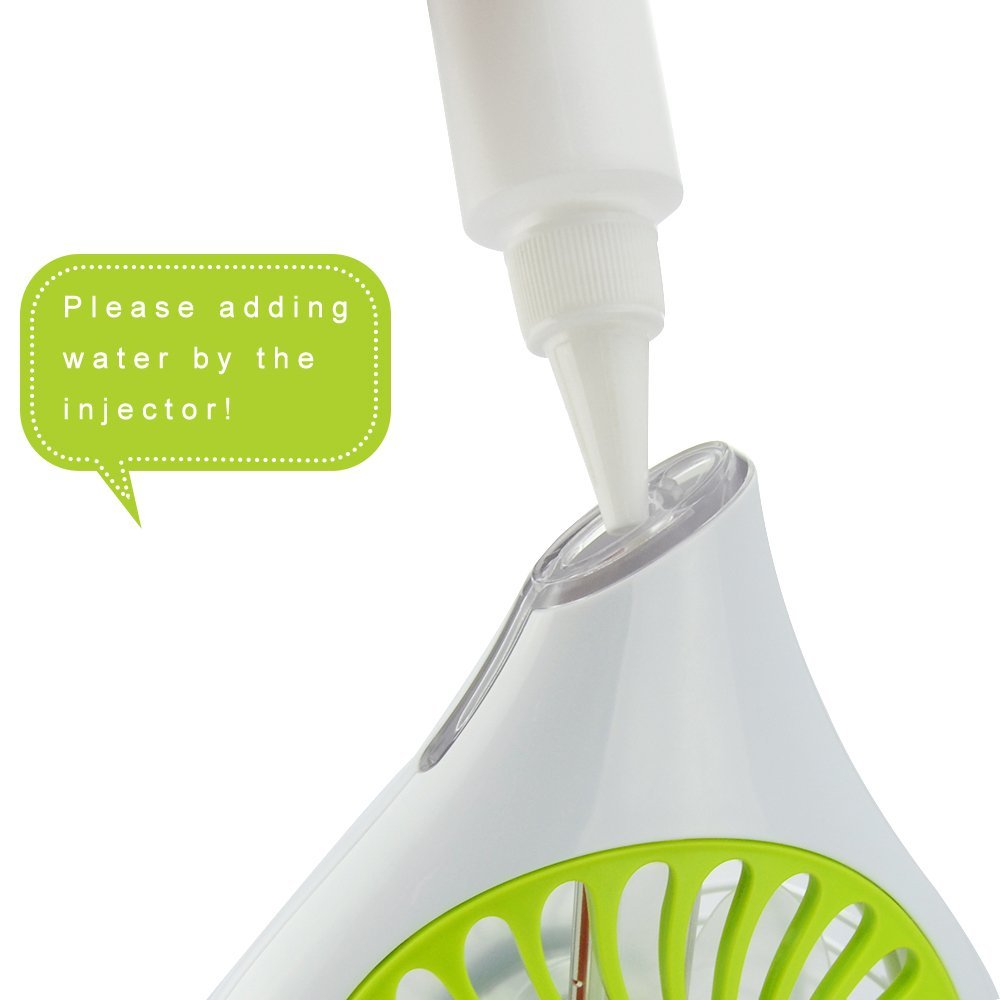 Touchshop Portable Mini Rechargeble Desktop Spray Fan Water Drop Shape
