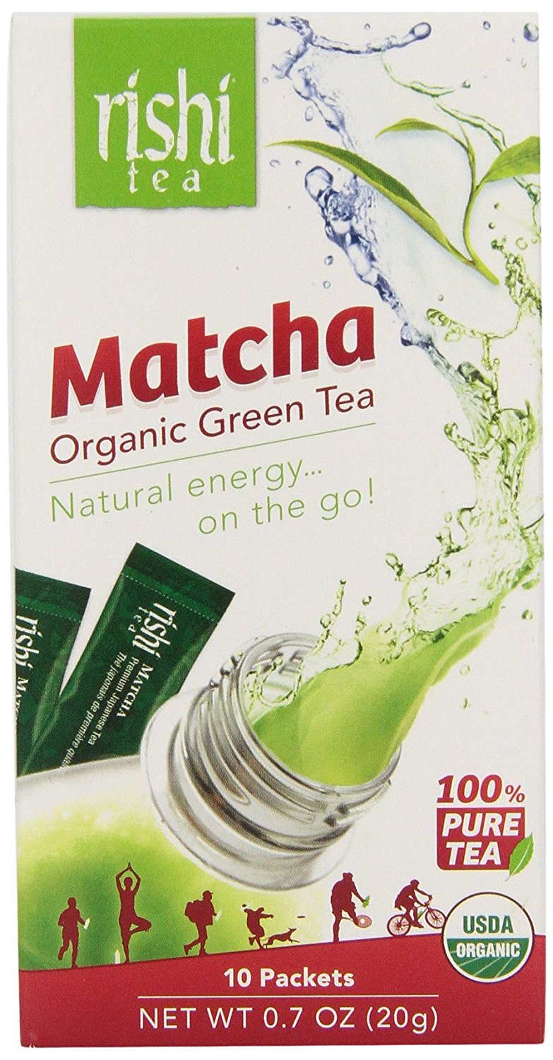 Rishi Tea Organic Matcha Japanese Green Tea Powder, 12 travel packets ...