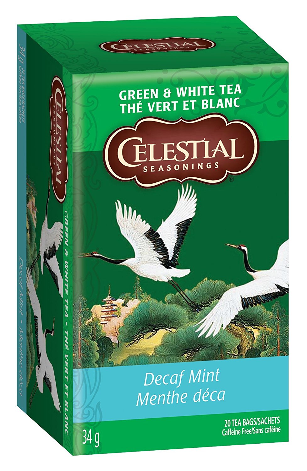 Celestial Seasonings Decaf Mint Green Tea, 20 Count (Pack of 6) N29 ...
