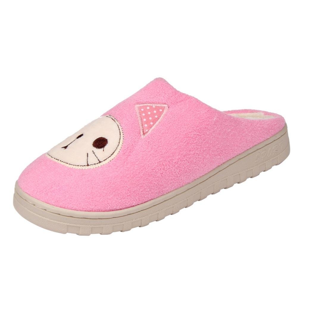 AutumnFall Women Soft Warm Indoor Candy Colors Cotton Slippers Home ...