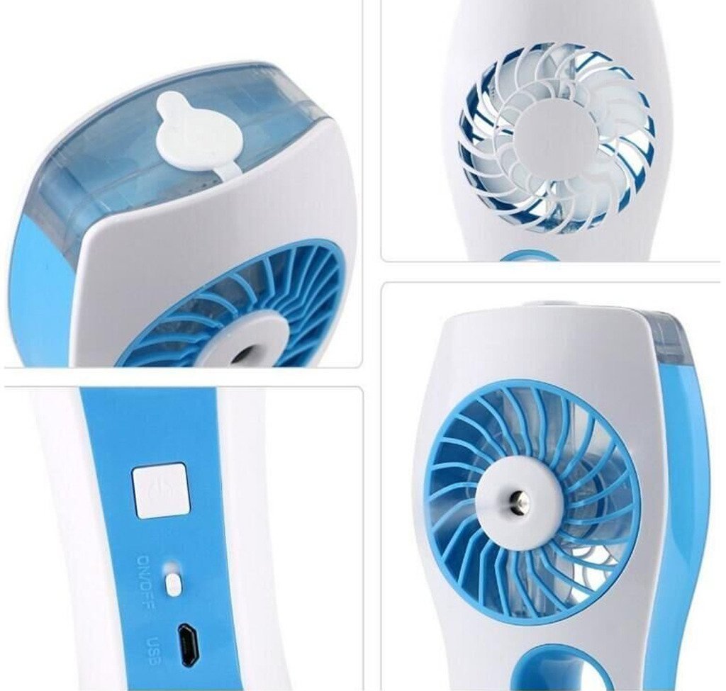 MADKING Portable Handheld Mini Fan with Mist Humidifier Battery Powered ...
