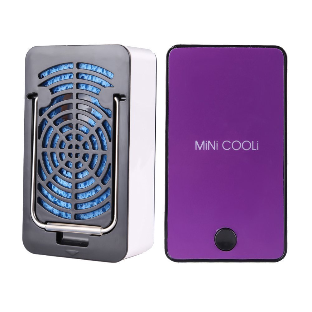 Portable Mini Handheld Personal Fan Air Conditioning Cooling Fan Travel ...