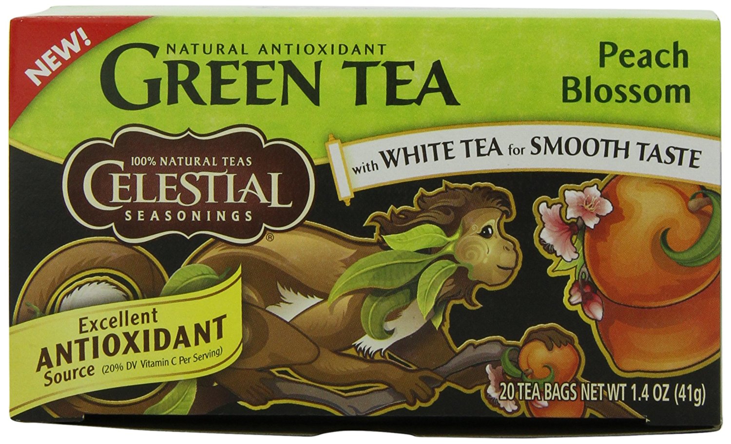Celestial Seasonings Decaf Mint Green Tea, 20 Count (Pack of 6) N66 ...