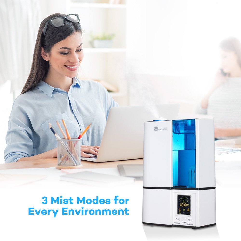 Cool Mist Humidifier with LED Display, TaoTronics Ultrasonic Air ...