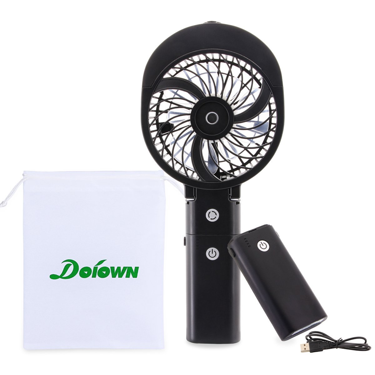 DOIOWN Handheld Portable Table Mini Fan Battery Rechargeable (Blue) N29 ...