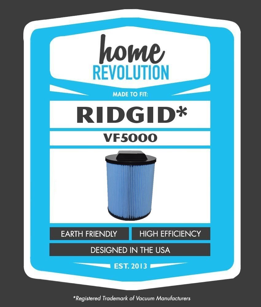 Ridgid VF5000 Comparable 3 Layer High Efficiency Wet & Dry Cartridge ...