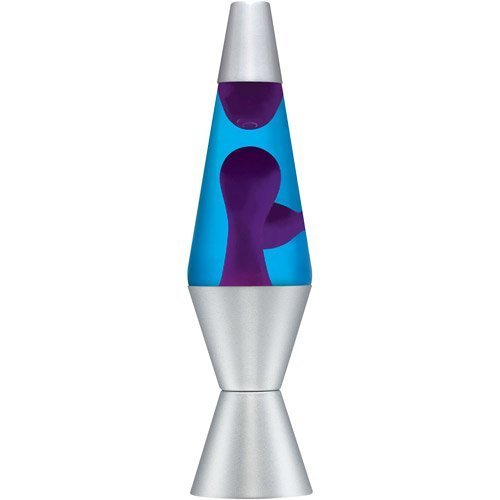 Home Classic Lava Lamp, Purple/Blue, retro-chic style, Chrome base and ...