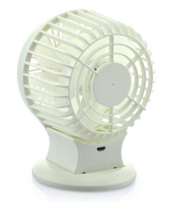 Mini Desktop Fan Double Blade USB Rechargeable (pink) N25 free image ...