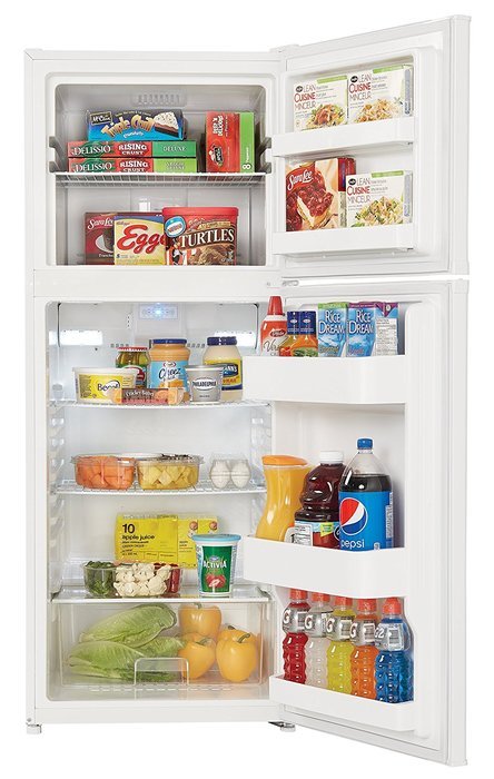 Danby DFF123C1WDB Frost-Free Refrigerator with Top-Mount Freezer, 12.3 ...