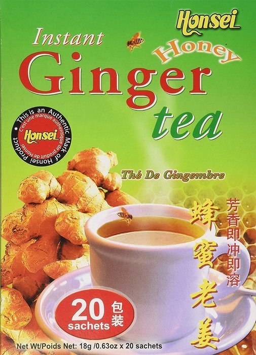 Honsei Instant Ginger Honey Tea (20 Sachets) 18 G/0.63oz - Product of ...