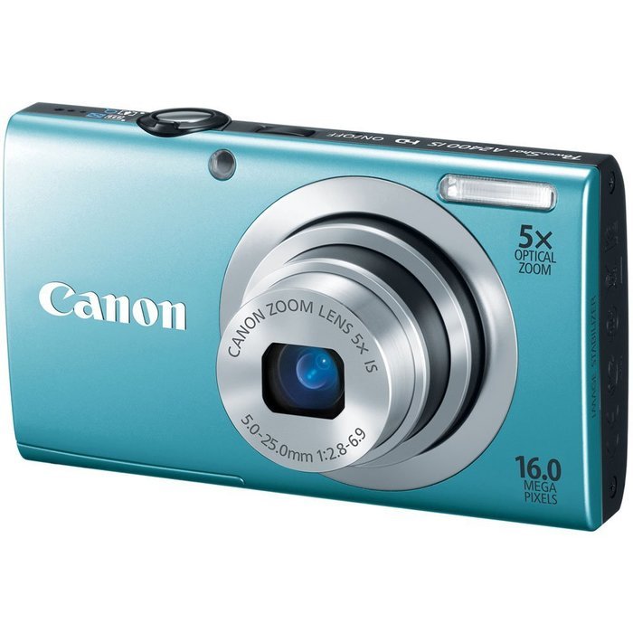Canon PowerShot A2400 IS 16.0 MP Digital Camera with 5x Optical Image ...