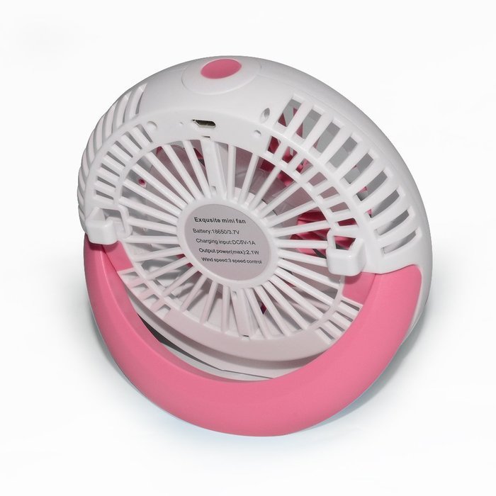 GaGa MILANO 5-inch Mini Quietness Desktop Fan Hand Hold And Support 3 ...