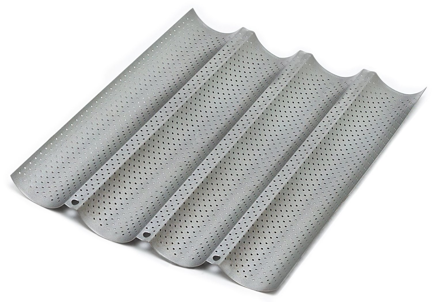 E-UNIONA 4 Rows Perforated Non-Stick French Bread Pan free image download