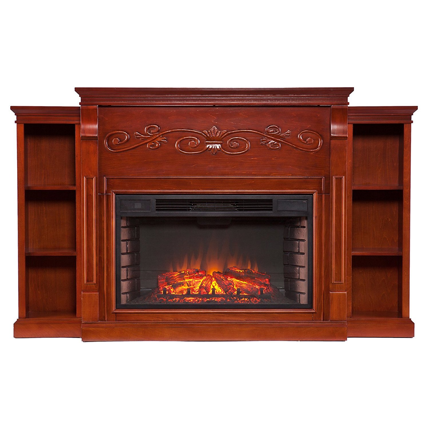 Southern Enterprises Walden Wide Firebox Electric Fireplace N5 free ...