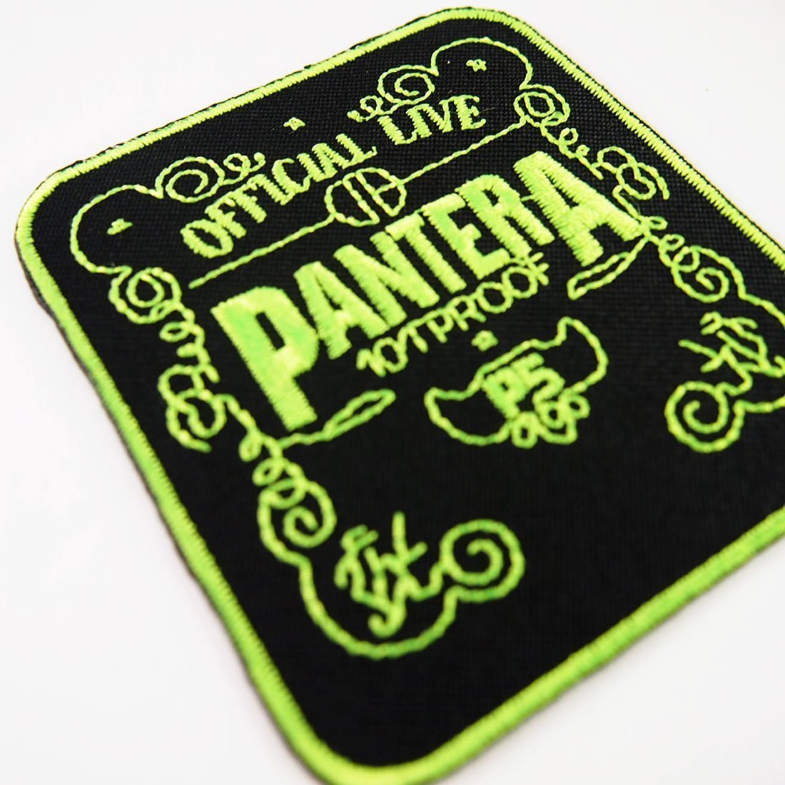 Pantera Green on Black Hardcore Heavy Metal Punk Rock Band Iron on ...